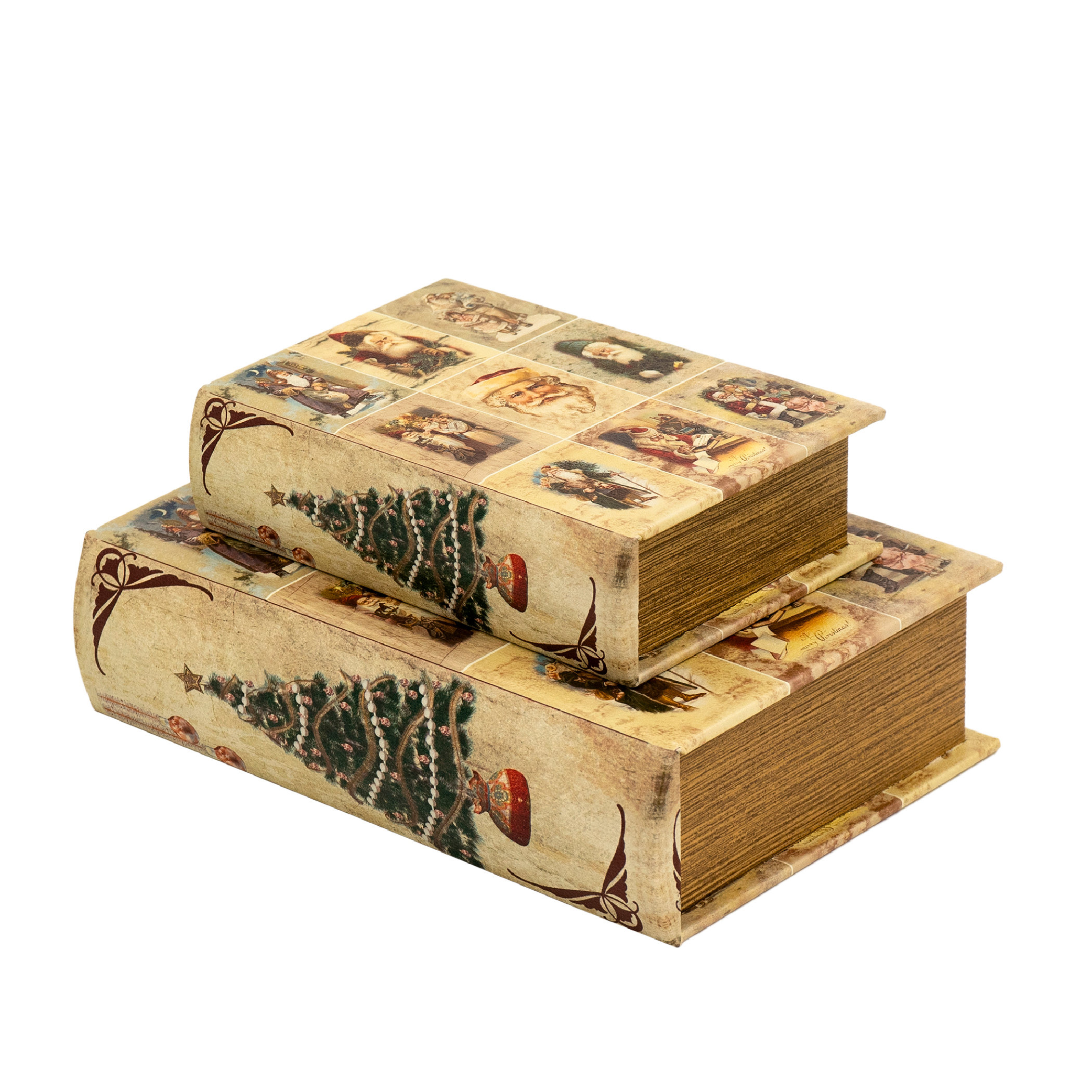 The Holiday Aisle® 2 Piece Book Boxes Set | Wayfair