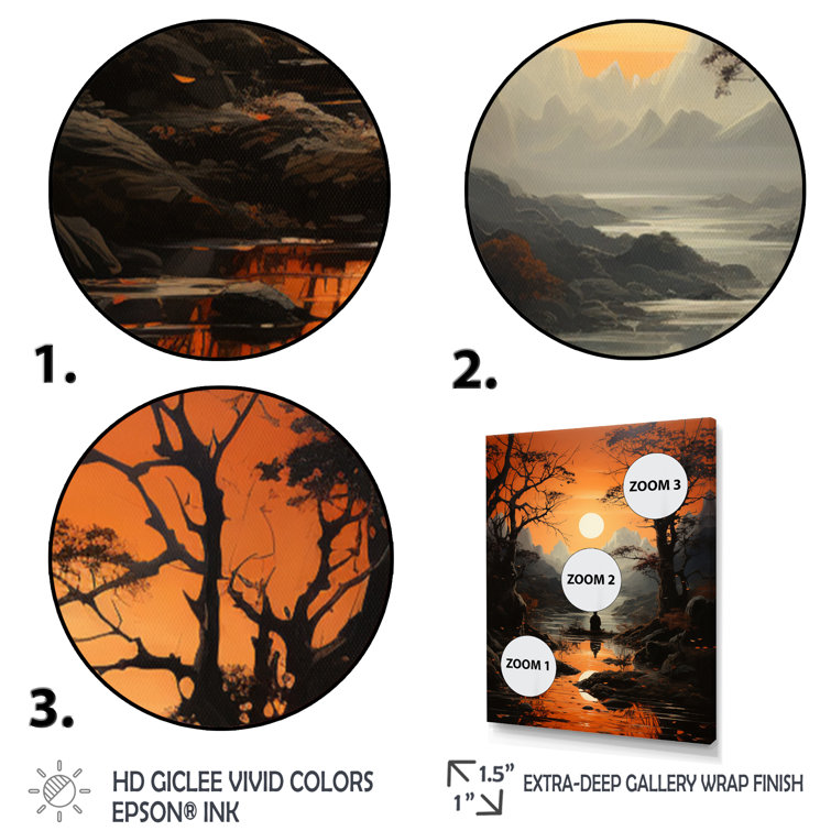 Loon Peak® Liyanna " Orange Buddhism Buddhist Enlightenment " on Canvas ...