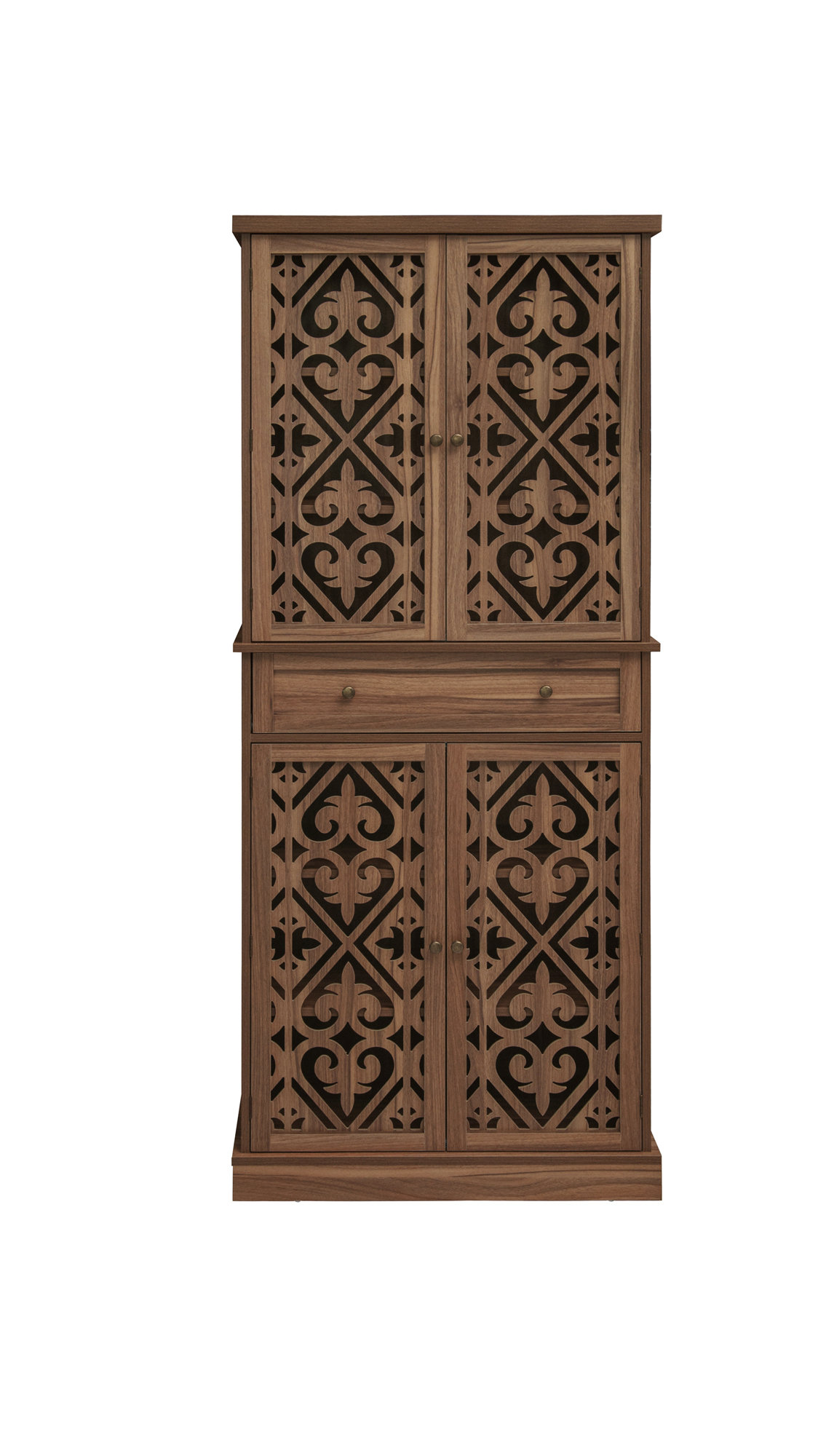 Latitude Run® Versatile 4 Door Cabinet With 1 Drawer And 4 Adjustable ...