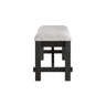 Latitude Run® Upholstered Wooden Bench In Wheat Charcoal Color With ...