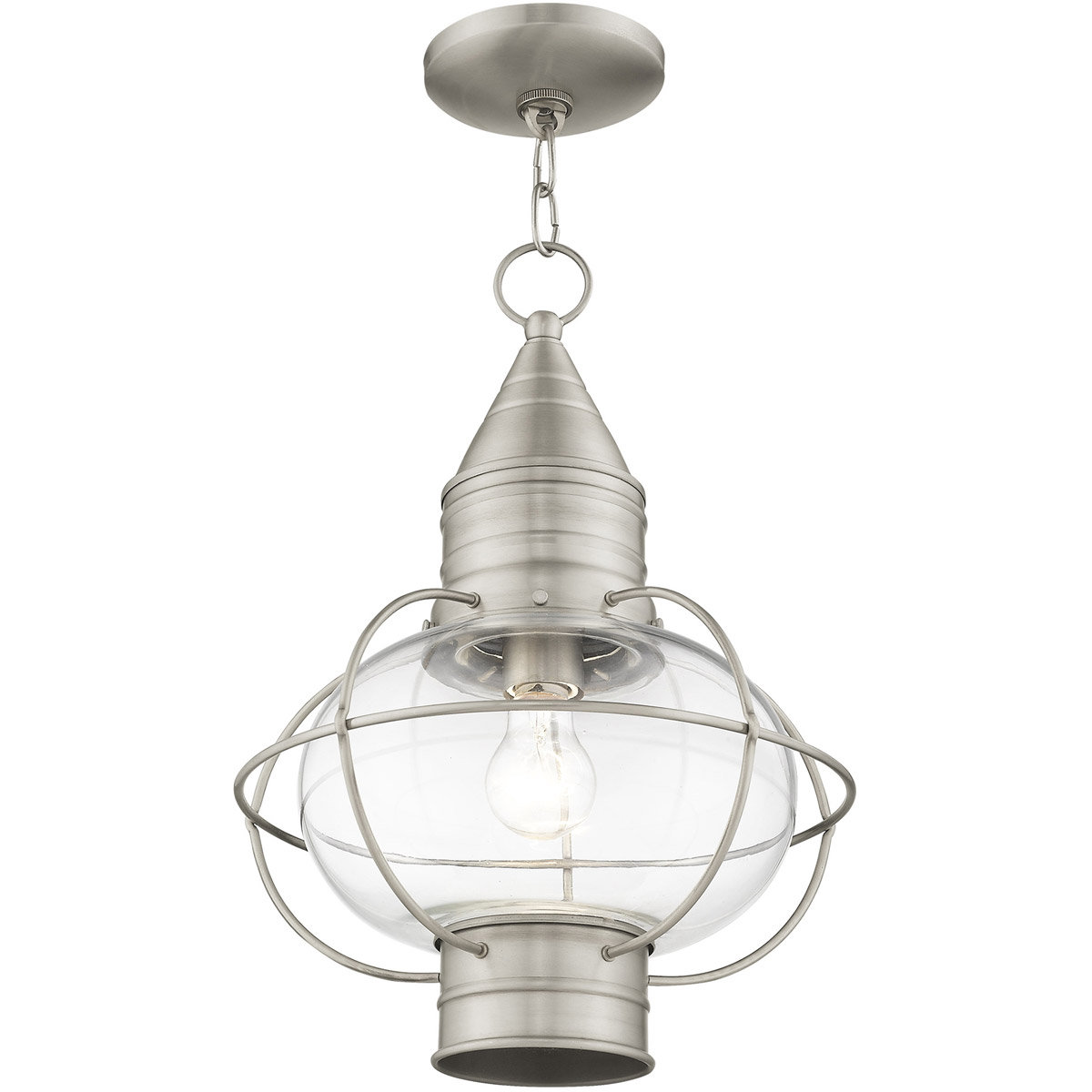 Lighting Lumens Outdoor Wall Lantern Pendant Lighting Fixture - Clear ...