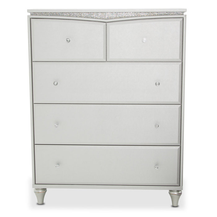 Michael Amini Melrose Plaza 5 - Drawer Dresser | Wayfair