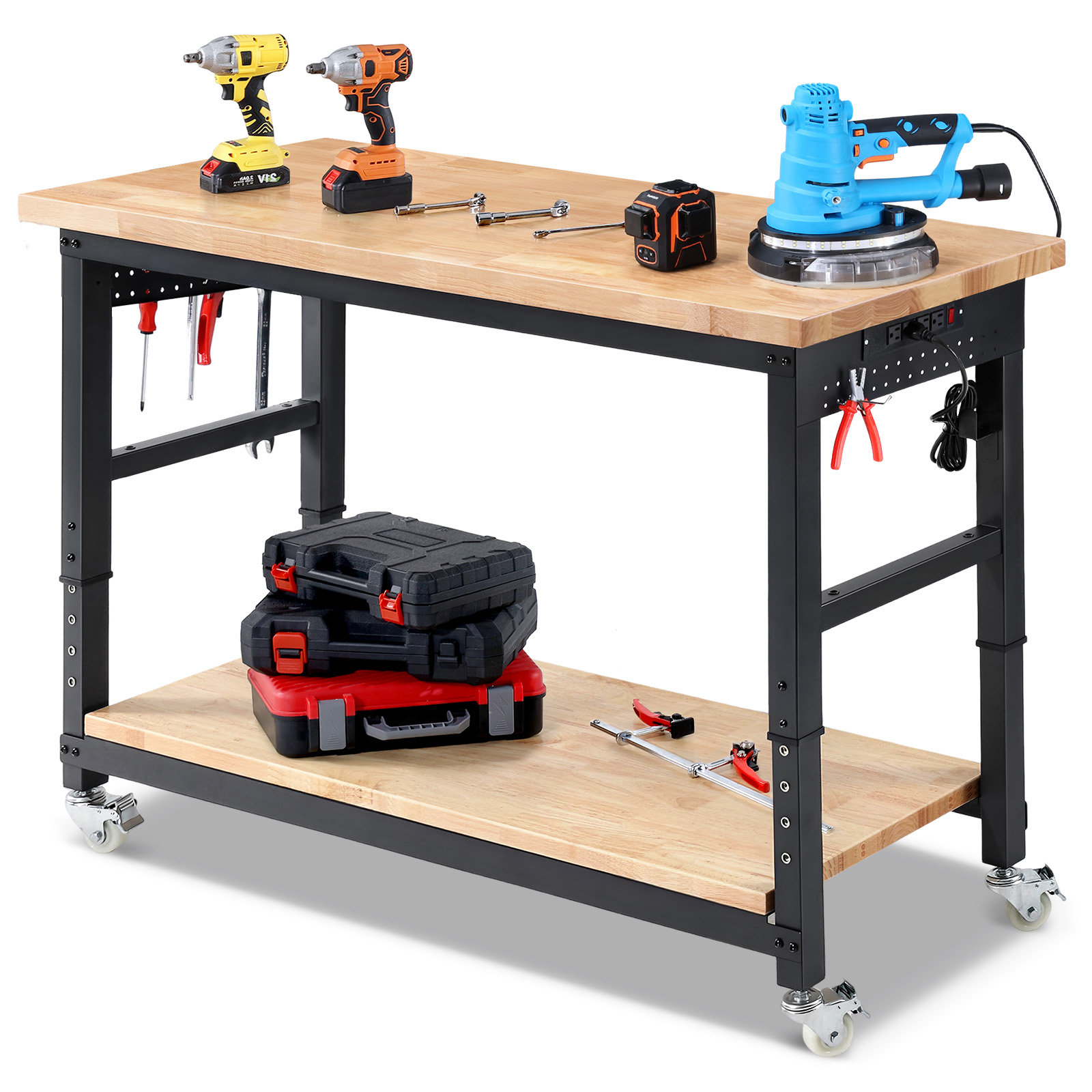 WFX Utility™ Work Bench With Storage 60 Inch Adjustable Garage ...