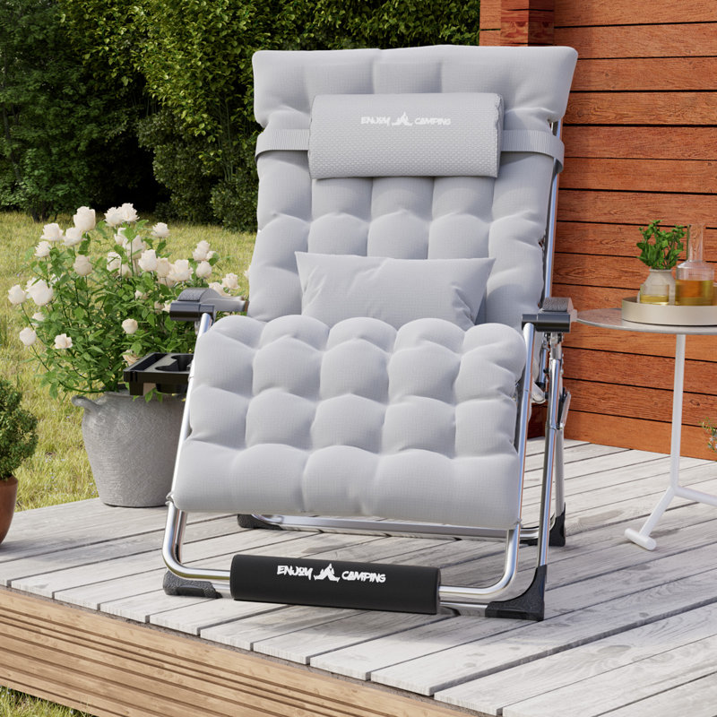 Arlmont & Co. Labiba Oversized XXL Folding Reclining Folding Zero ...