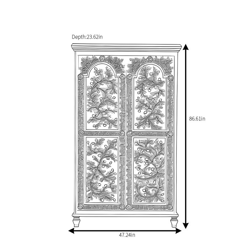 Charlton Home® Garden Flower Wardrobe | Wayfair