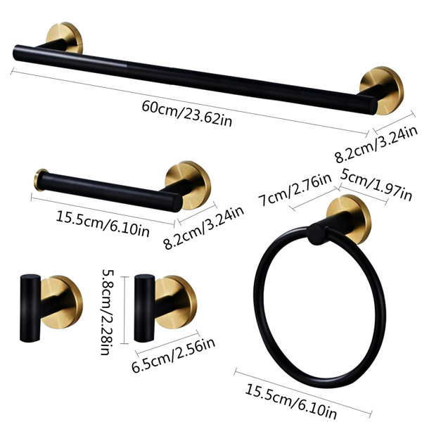 Mercer41 Ghalia 5 Piece Bathroom Accessory Set & Reviews - Wayfair Canada