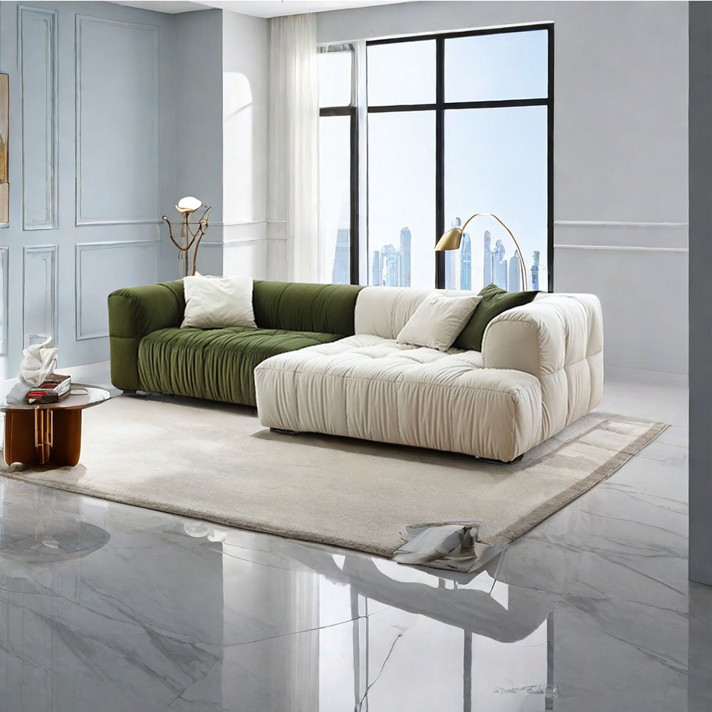 Danbenla design Light French simple cream style double color sofa | Wayfair