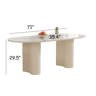 ORSSEN Ice Cream Colored Dining Table Set For 6 & Reviews | Wayfair