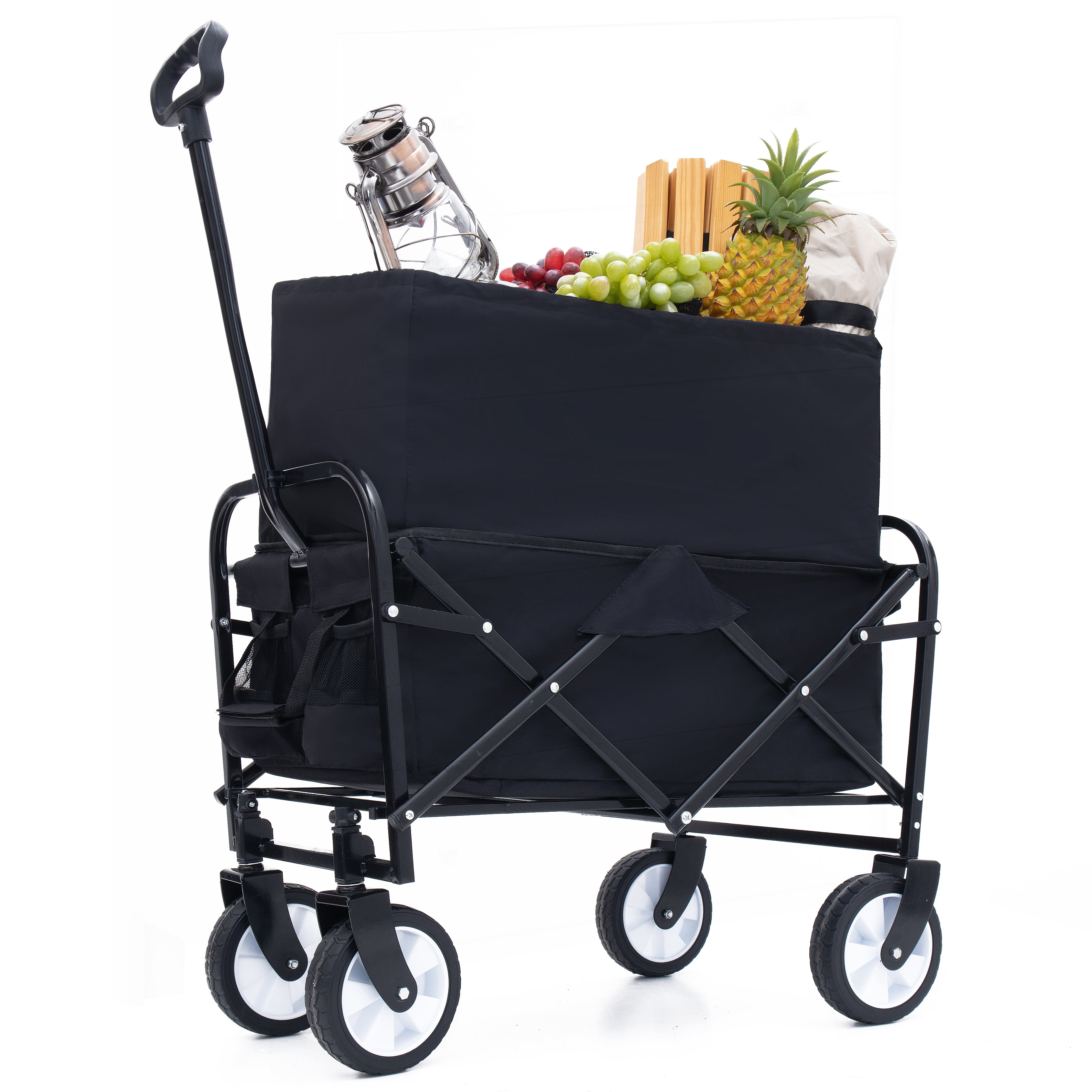 Decopom Versatile Foldable Heavy-Duty Wagon Cart for Various Outdoor ...