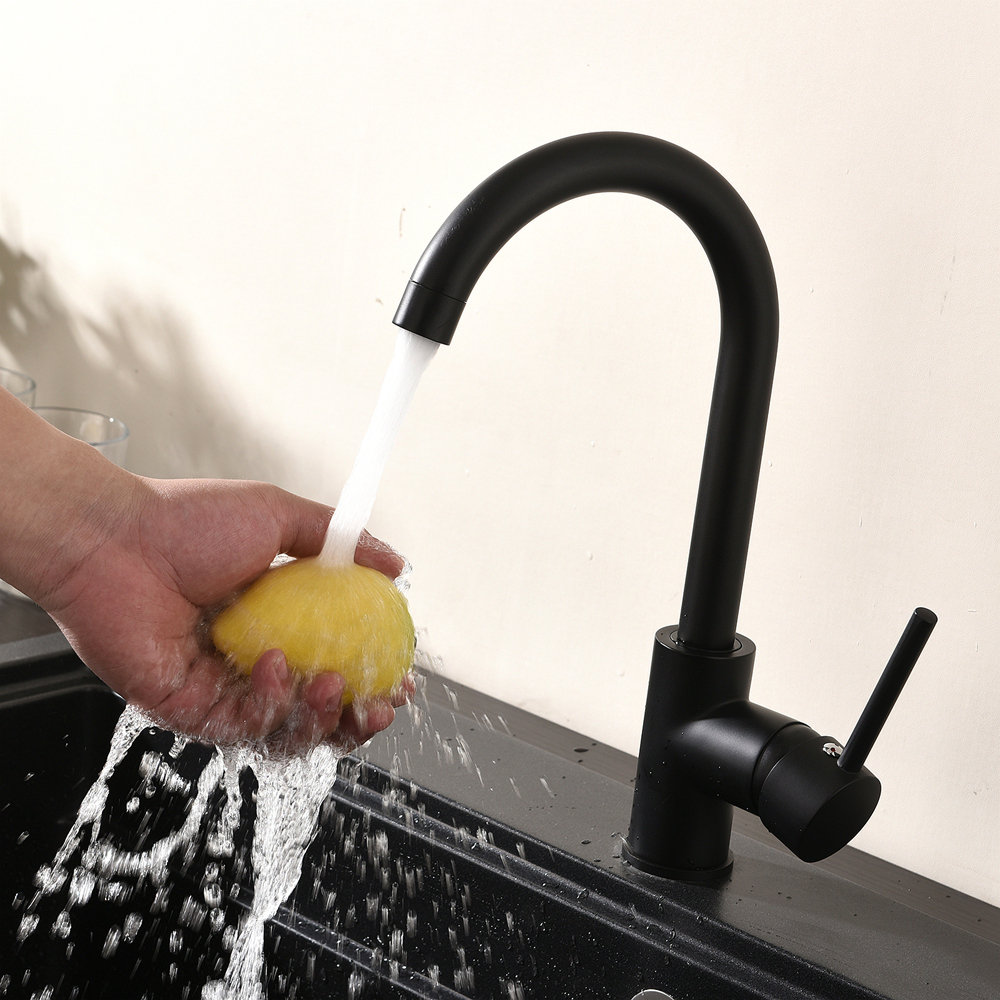 junzc Kitchen Faucet Single Handle Stainless Steel,Commercial Single ...