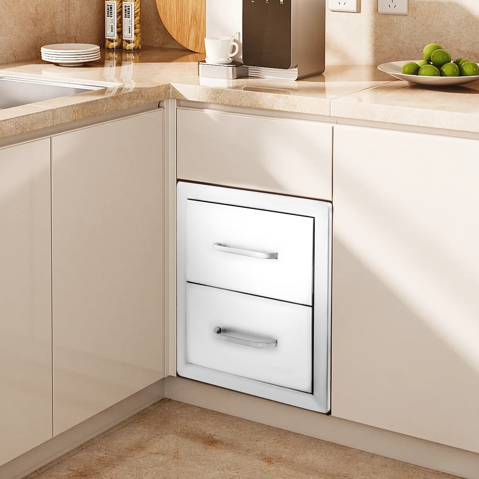 Prep & Savour Dichelle 14.3x14x23" Pull-out Kitchen Drawers | Wayfair