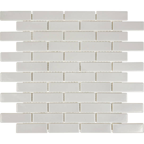 Parvatile Sail Ceramic/Porcelain Mosaic Tile in Glossy Biscotti | Wayfair