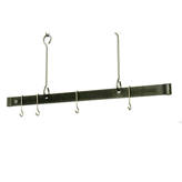 Enclume Handcrafted Retro Rectangle Pot Rack with 12 Hooks & Reviews ...