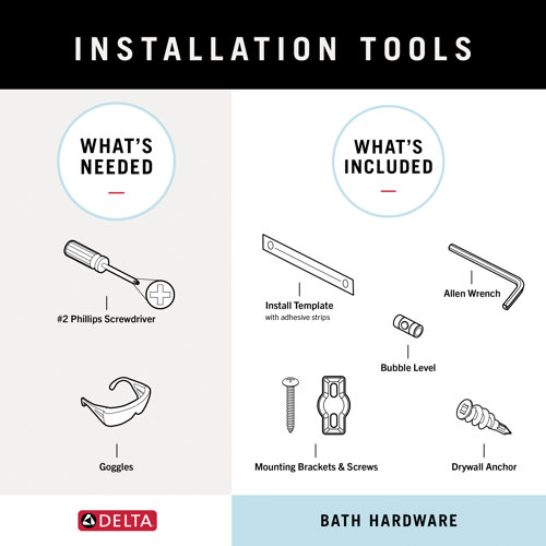 Delta Tetra Double Towel Hook Bath Hardware Accessory in Stainless ...