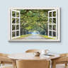 IDEA4WALL Window Scenery " Modern White Window Looking Out Into A Road ...