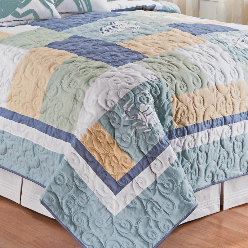C&F Home Water's Edge Cotton Reversible Quilt | Wayfair