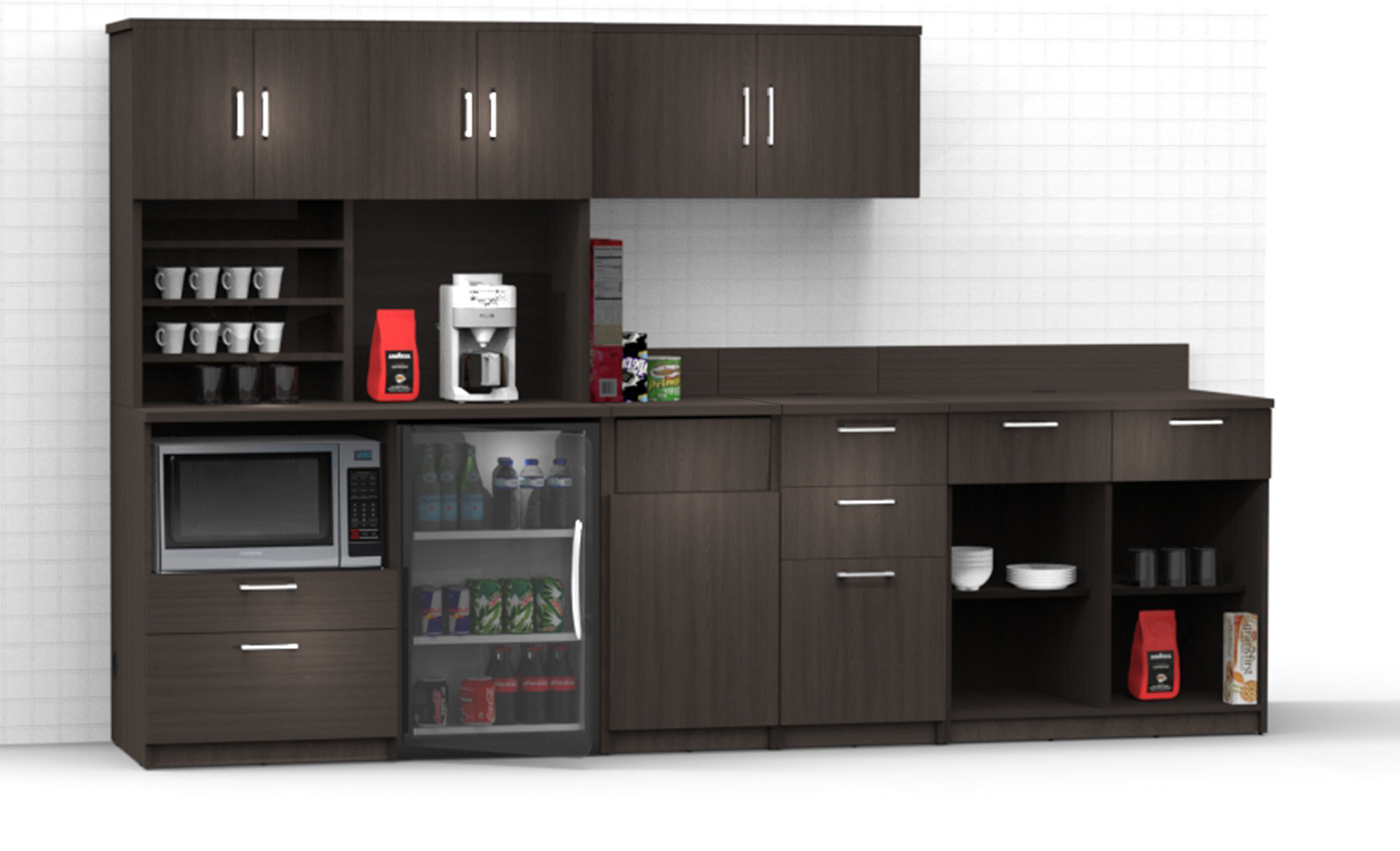 Breaktime Buffet Sideboard Kitchen Break Room Lunch Coffee Kitchenette ...