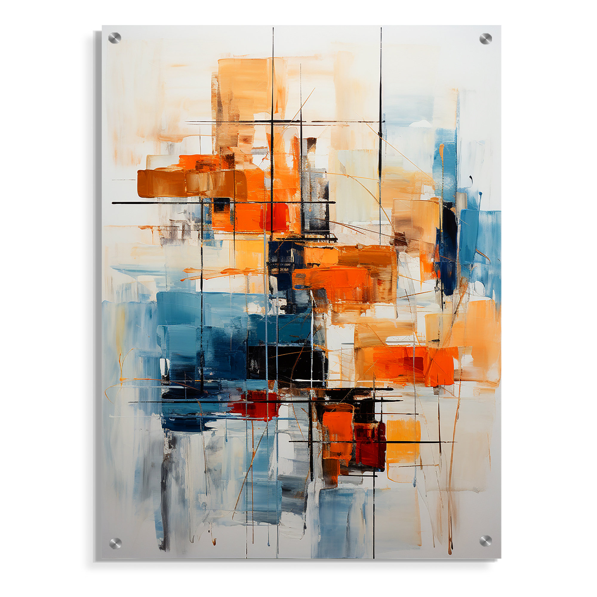 Wrought Studio™ Colorful Mid Century Retro Reflections III - Abstract ...