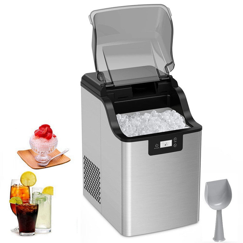 NANAN Nugget Ice Maker, 44Lbs/24H Output, Stainless Steel | Wayfair