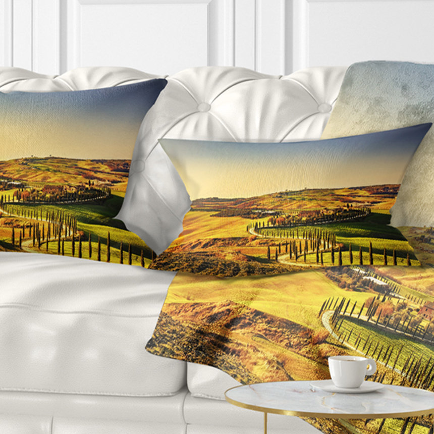 Design Art Crete Senesi Rural Landscape Tuscany - Landscape Printed ...