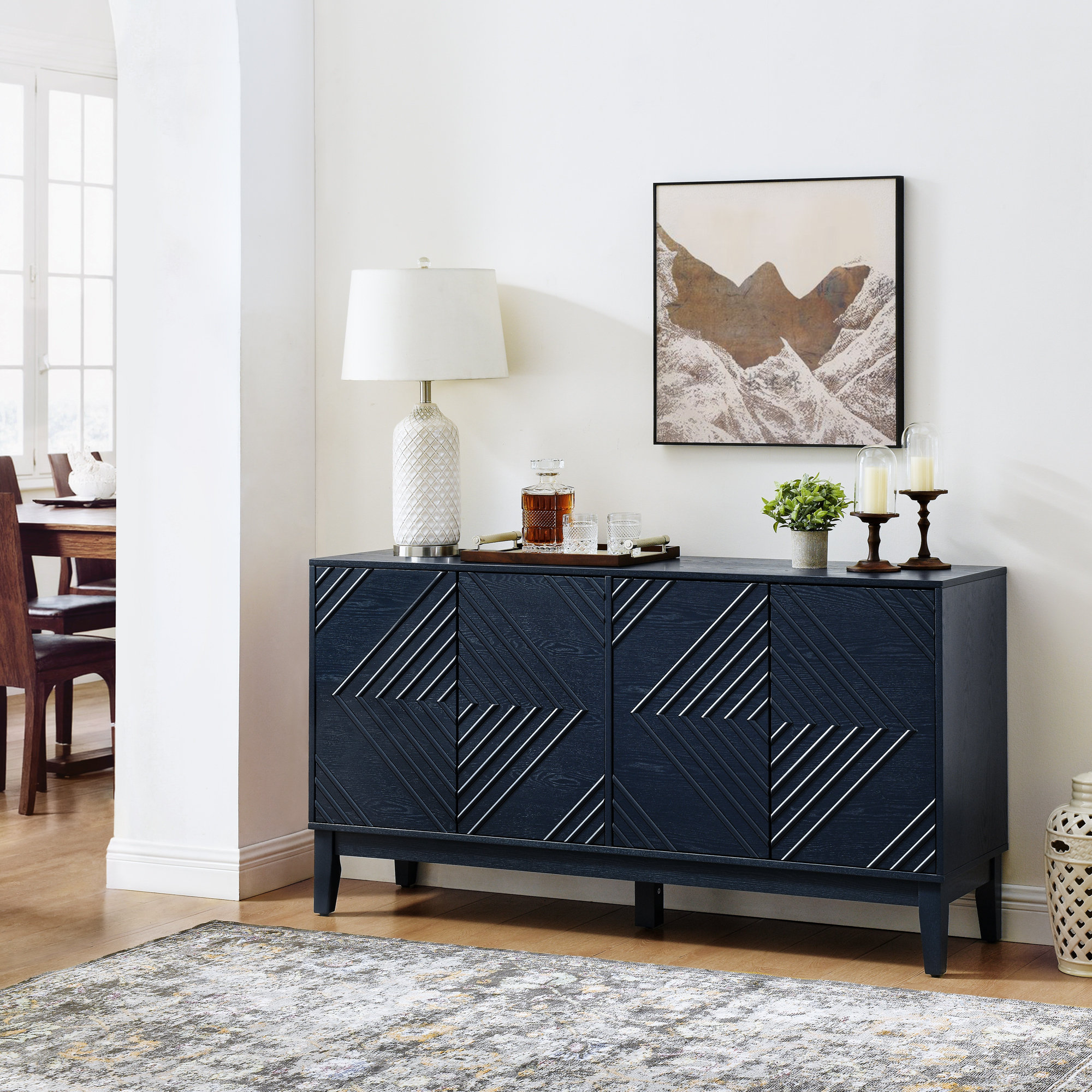 Latitude Run® Farmhouse Buffet Cabinet with Storage | Wayfair