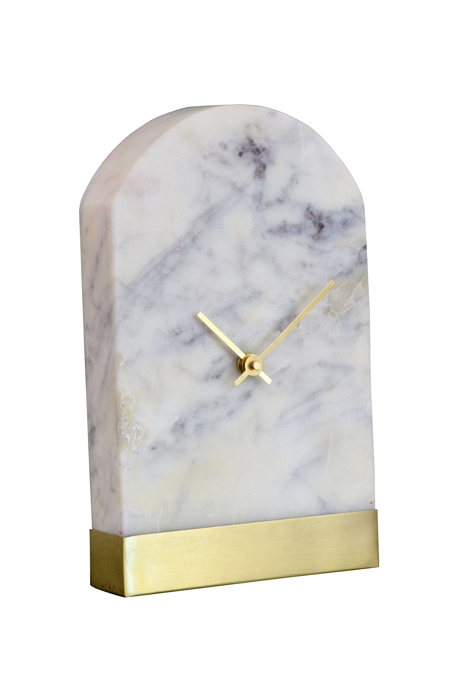 AllModern Marble Table Clock with Metal Base - Wayfair Canada
