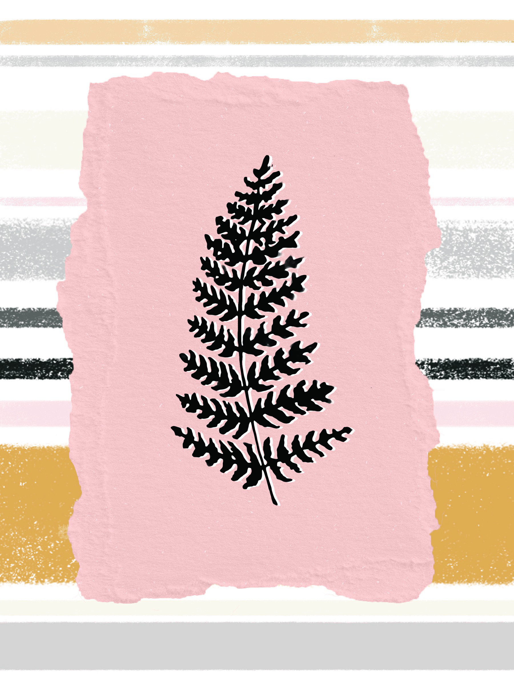 Winston Porter " Fern With Stripes " - Wayfair Canada