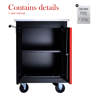 WFX Utility™ Steel Cabinet With Key Locking - Black&Red Multi Feature ...