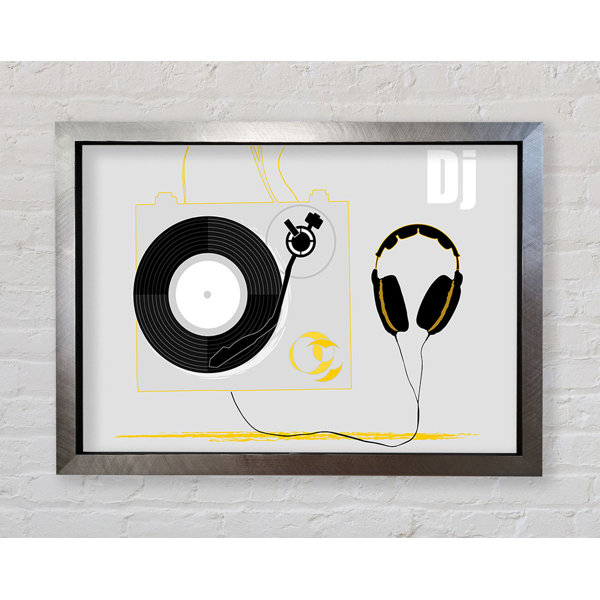 Bright Star Dj Turn Style And Headphones - Print | Wayfair.co.uk
