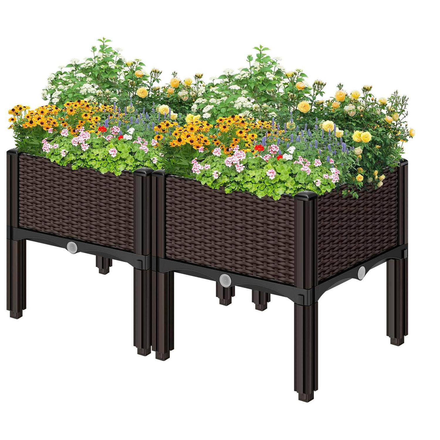 Latitude Run® Raised Garden Bed With Legs Planters For Outdoor Plants ...