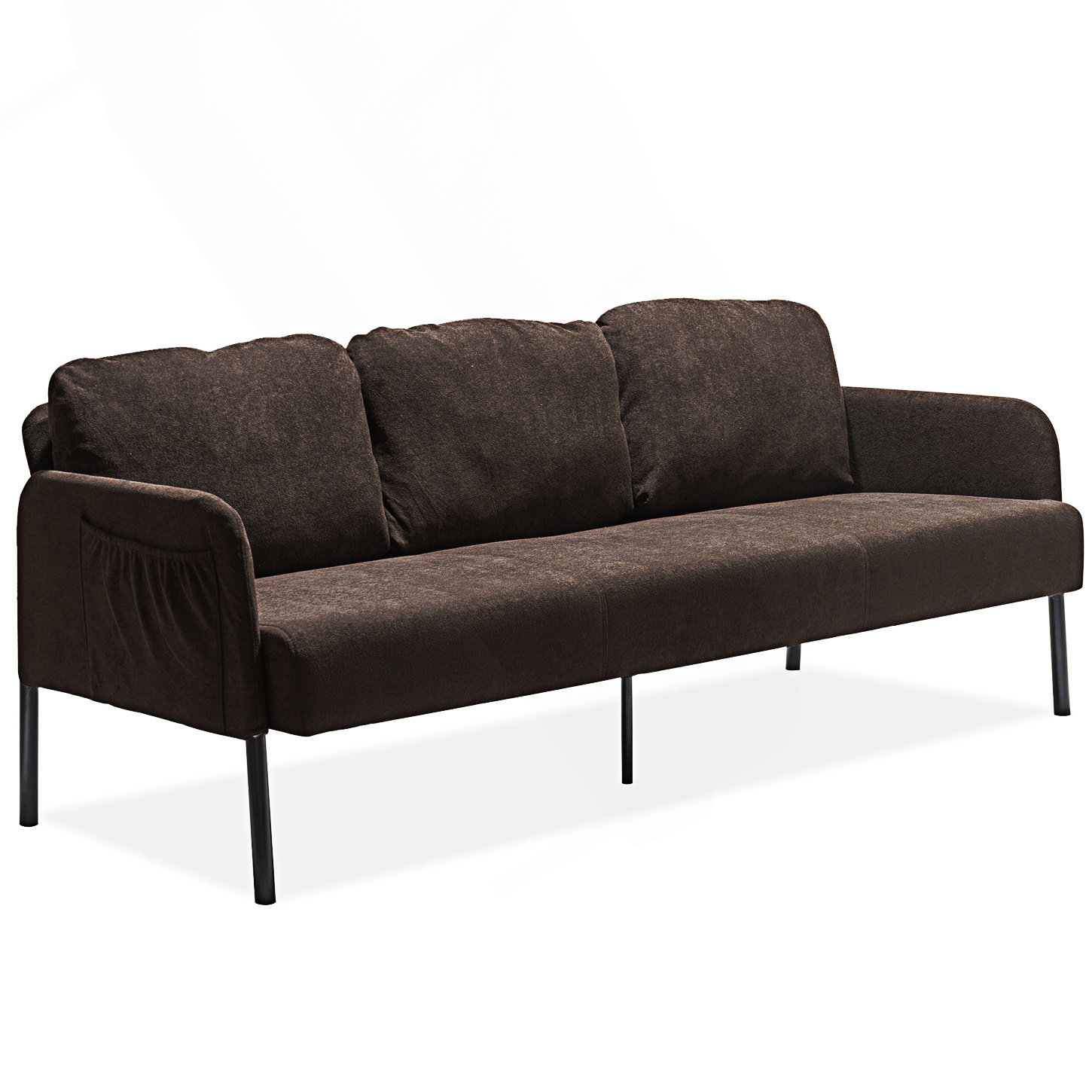 Latitude Run® 3 Seater Sofa, Modern Upholstered Sofa, Comfy Small Couch ...