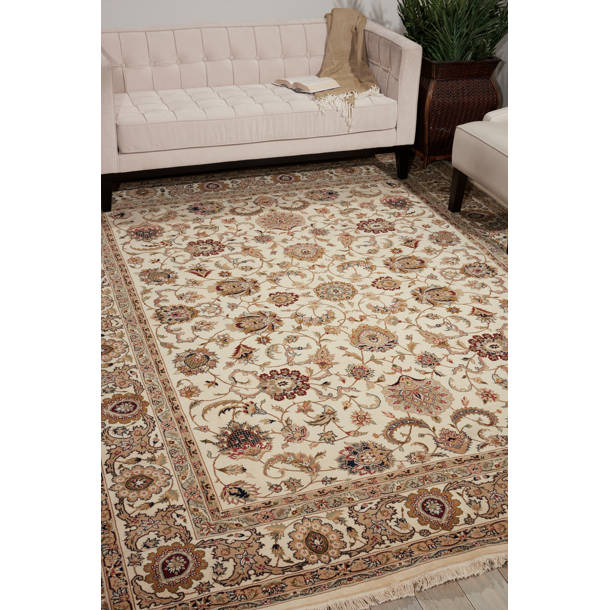 Darby Home Co Bilbrey Handmade Hand-Knotted Wool Burgundy/Brown Rug ...