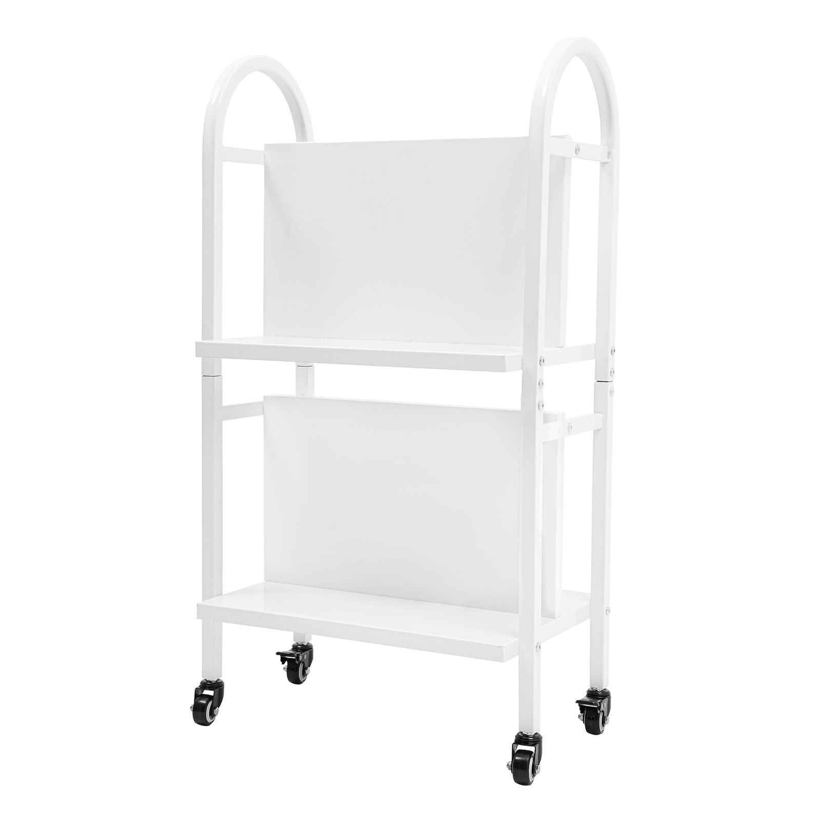 Ebern Designs Rolling 4-compartment Book Storage and Display Stand ...