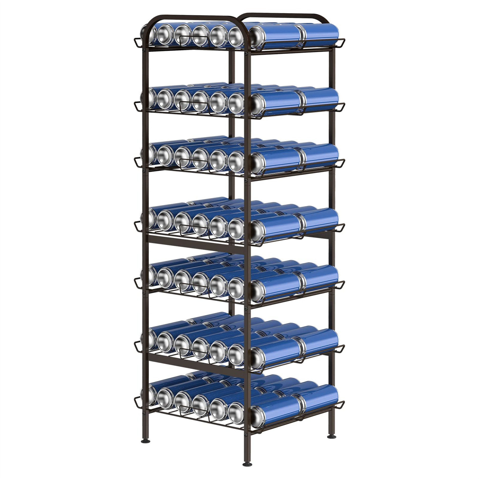 Latitude Run® Water Bottle Organizer 7 Tier Free Standing Vertical ...
