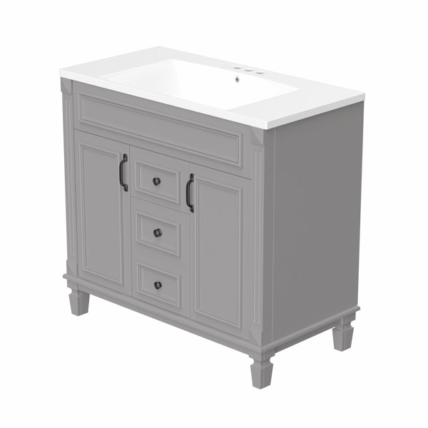 Creationstry Bathroom Vanity Without Top, No Included Sink, Cabinet ...