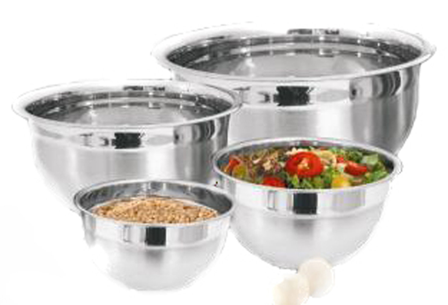 Starcraft Deep 4 Piece Stainless Steel Mixing Bowl Set & Reviews | Wayfair