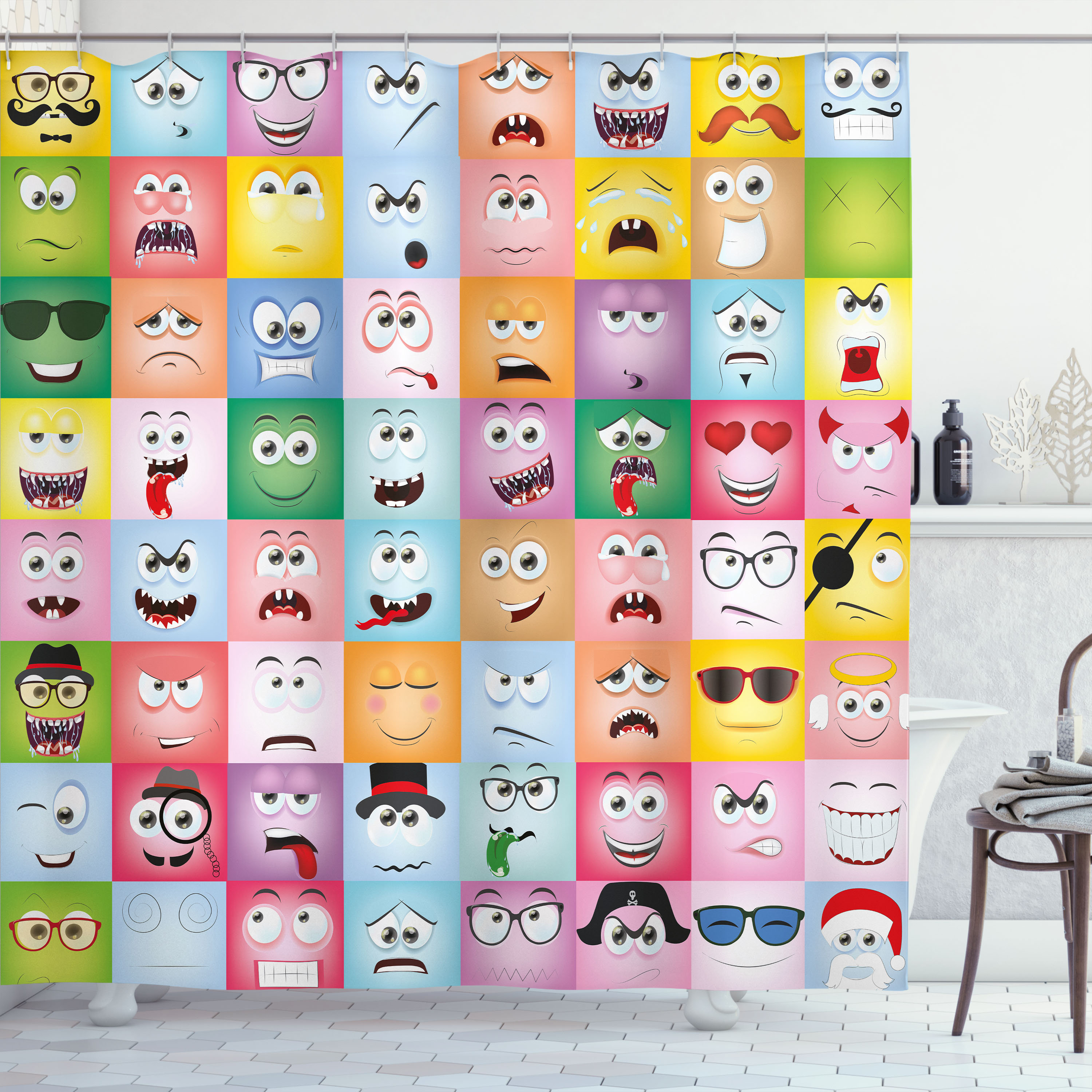 East Urban Home Humor Shower Curtain Internet Cartoon Meme Multicolor ...