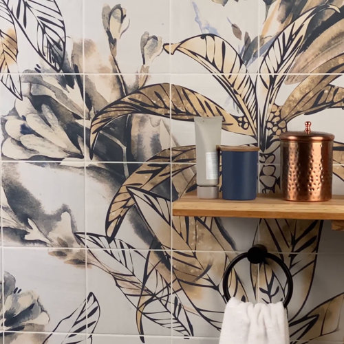 Bond Tile Angela Harris Native 7.87 in x 7.87 in Matte Porcelain Floor ...