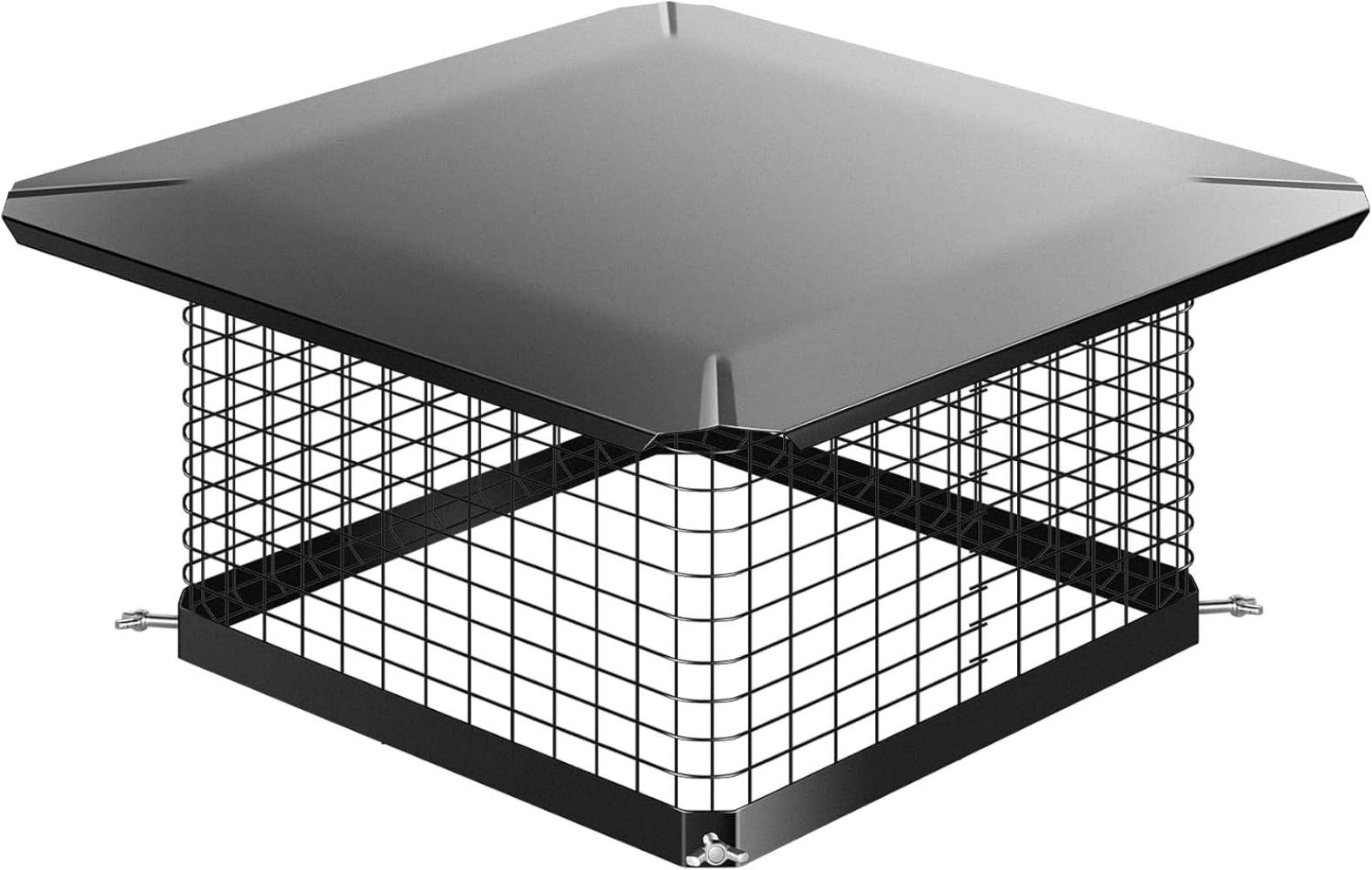 17 Stories Square Galvanized Steel Chimney Cap | Wayfair
