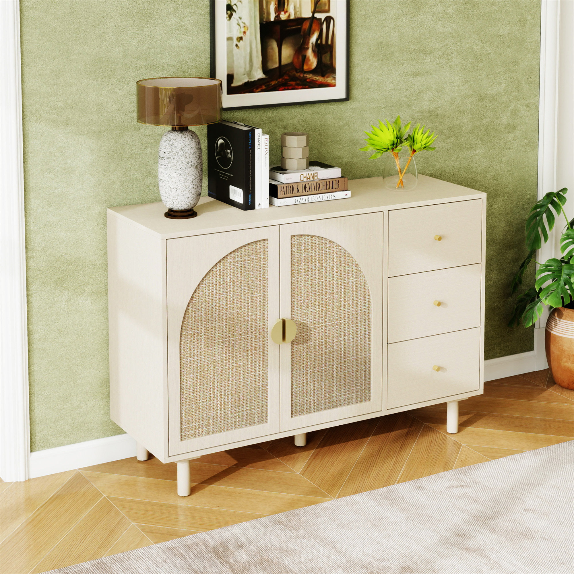 Dakota Fields 2 Door 3 Drawer Cabinet | Wayfair