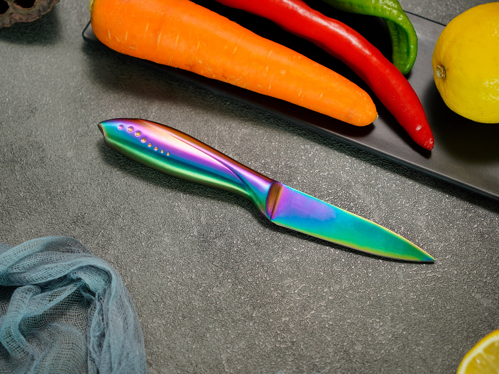 WELLSTAR Paring Knife 3.5 Inch, Razor Sharp German Steel Blade And ...