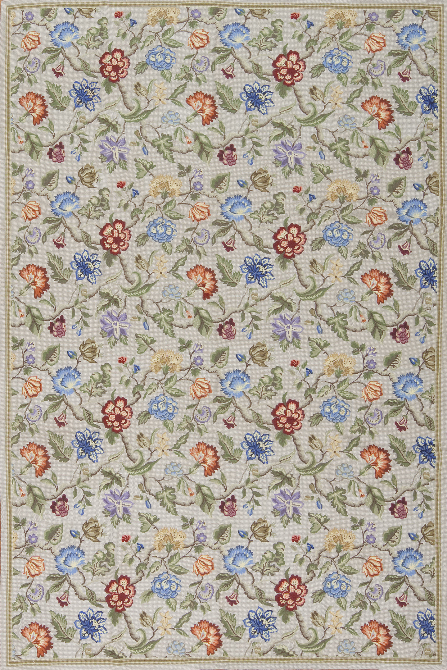 Samad Rugs Gros Point Needlepoint One-of-a-Kind 6.0 X 9.0 Area Rug ...