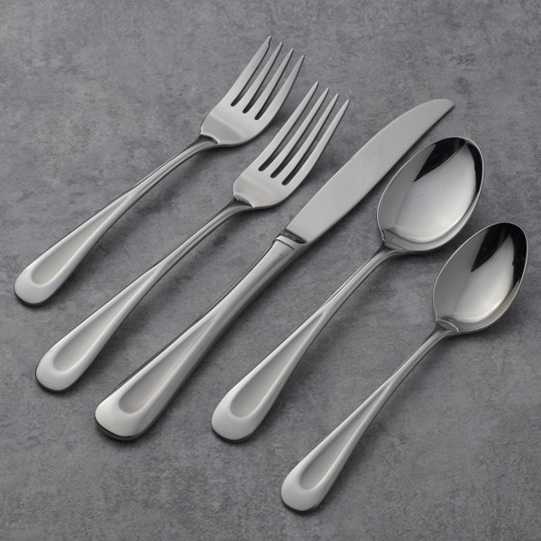 Oneida Satin Sand Dune 45 Piece Everyday Flatware Set | Wayfair