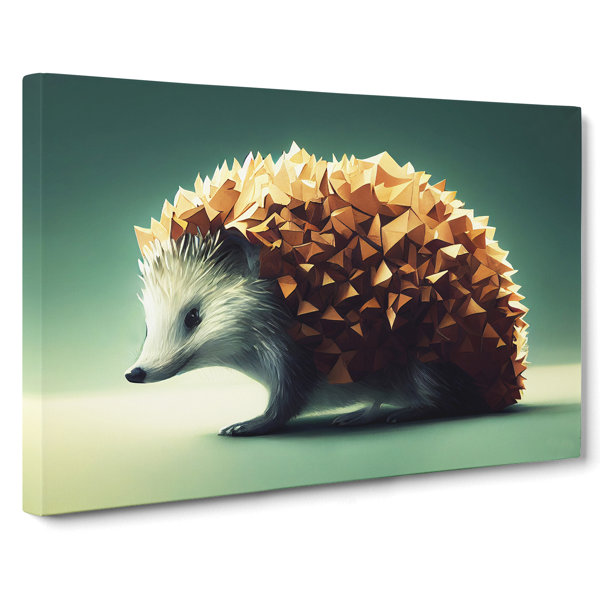Alpen Home Modern Hedgehog - Wrapped Canvas Painting | Wayfair.co.uk