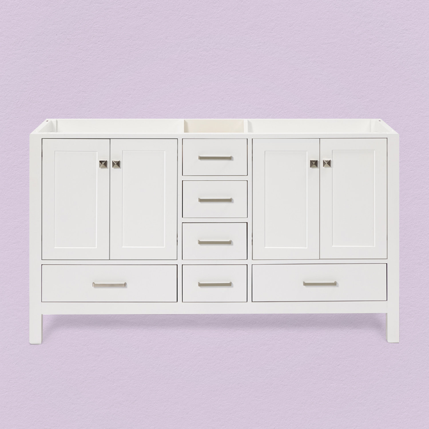 Ariel Bath Cambridge 60 Double Bathroom Vanity Base Only & Reviews ...