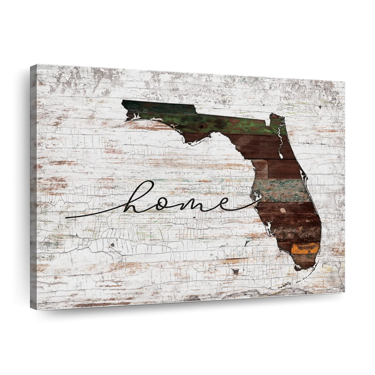 Millwood Pines Florida Map Florida Home Map Canvas Print On Canvas ...