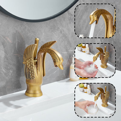 UFINE Single Hole Faucet Single-handle Bathroom Faucet | Wayfair