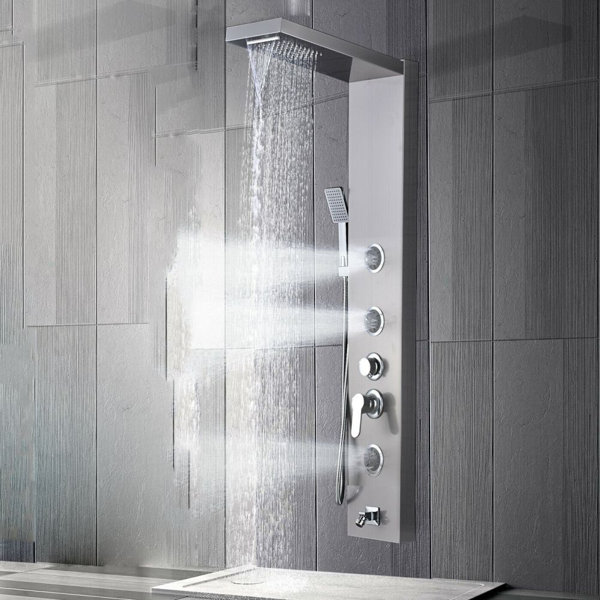 Augusts Complete Shower System with Rough in-Valve | Wayfair