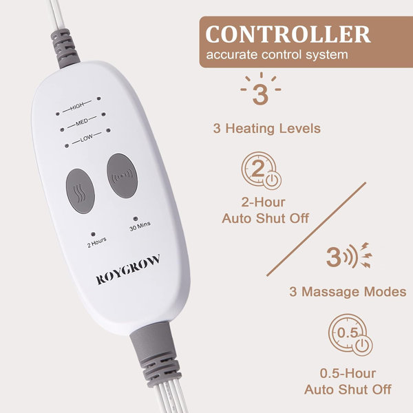 gaomon Weighted Heating Pad With 2 Massager, Electric Massaging 5Lbs ...