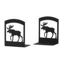 Village Wrought Iron Moose Bookends | Perigold